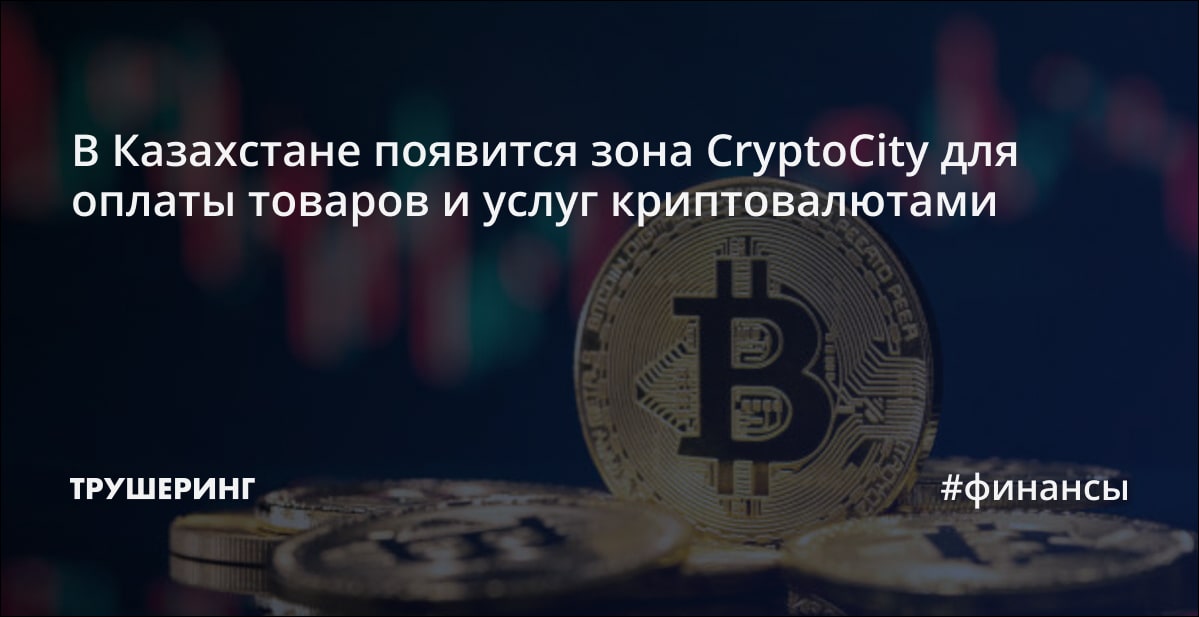 В Казахстане появится зона CryptoCity для оплаты товаров и услуг криптовалютами - Трушеринг